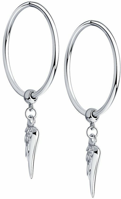 Серьги с подвесками, серебро, 925 проба