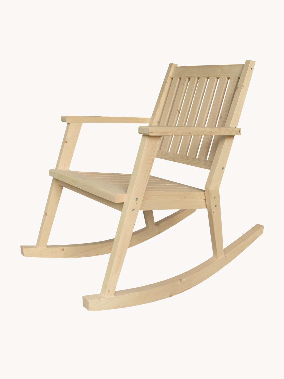 Кресло качалка деревянное , садовое кресло из массива дерева