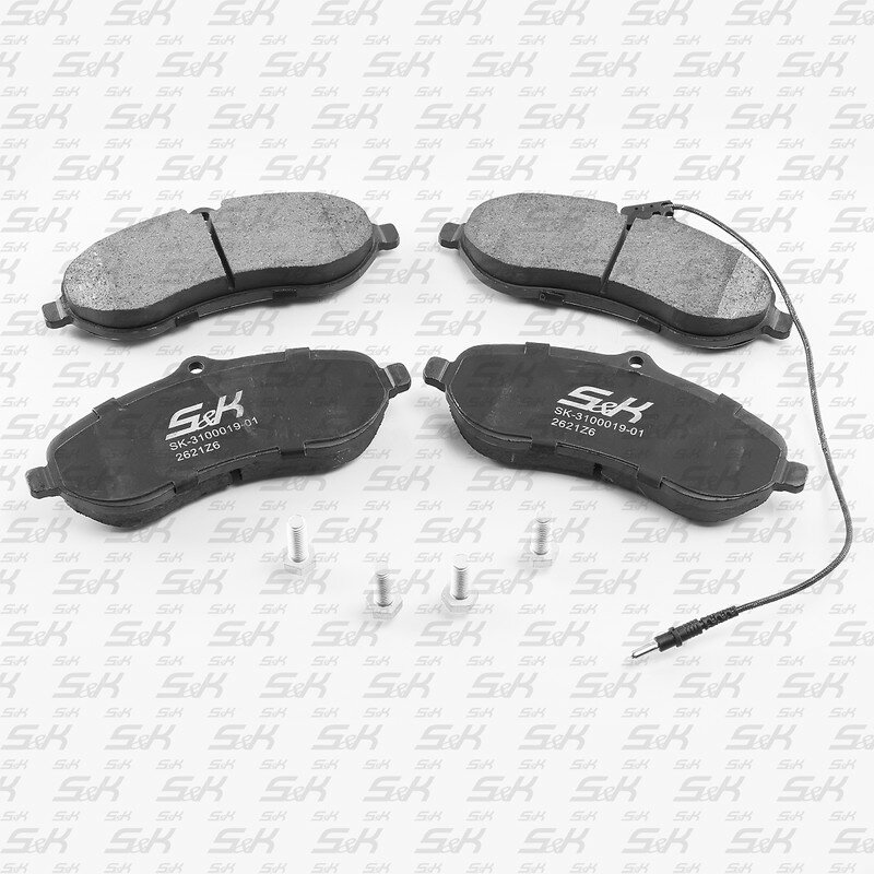 Колодки тормозные передние S&K GMBH SK-3100019-01 Citroen Jumpy, Fiat Scudo, Ulysse, Peugeot Expert 1.6-2.0 07->