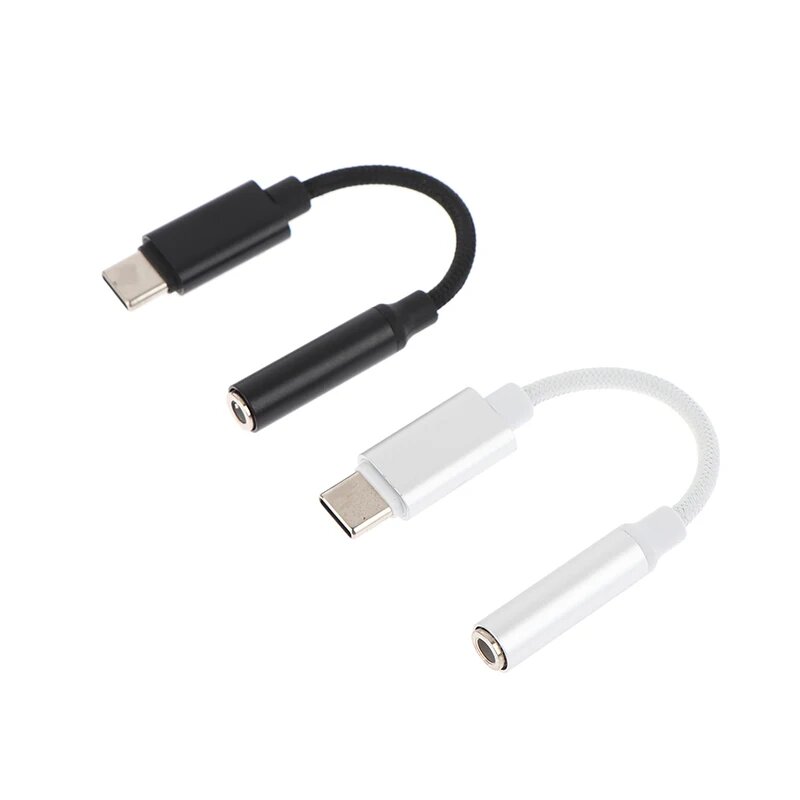 USB адаптер Type-C на 3.5 мм AUX, Silver — фото 1