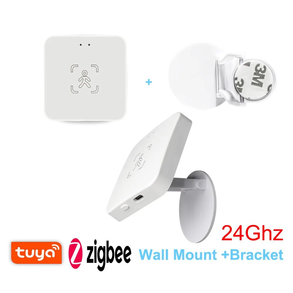 Датчик присутствия Zigbee 24GHz с кронштейном