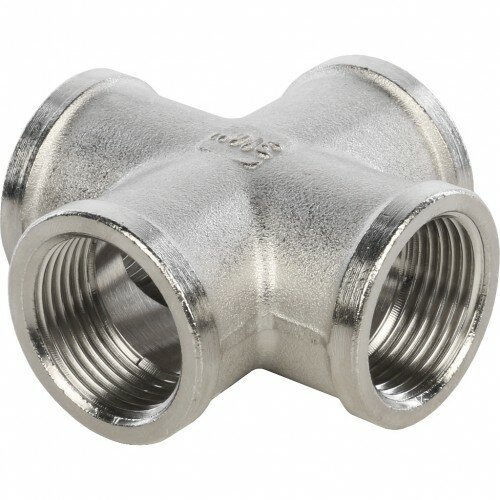Крестовина 3/4" ВВ никелированная STOUT SFT-0031-000034