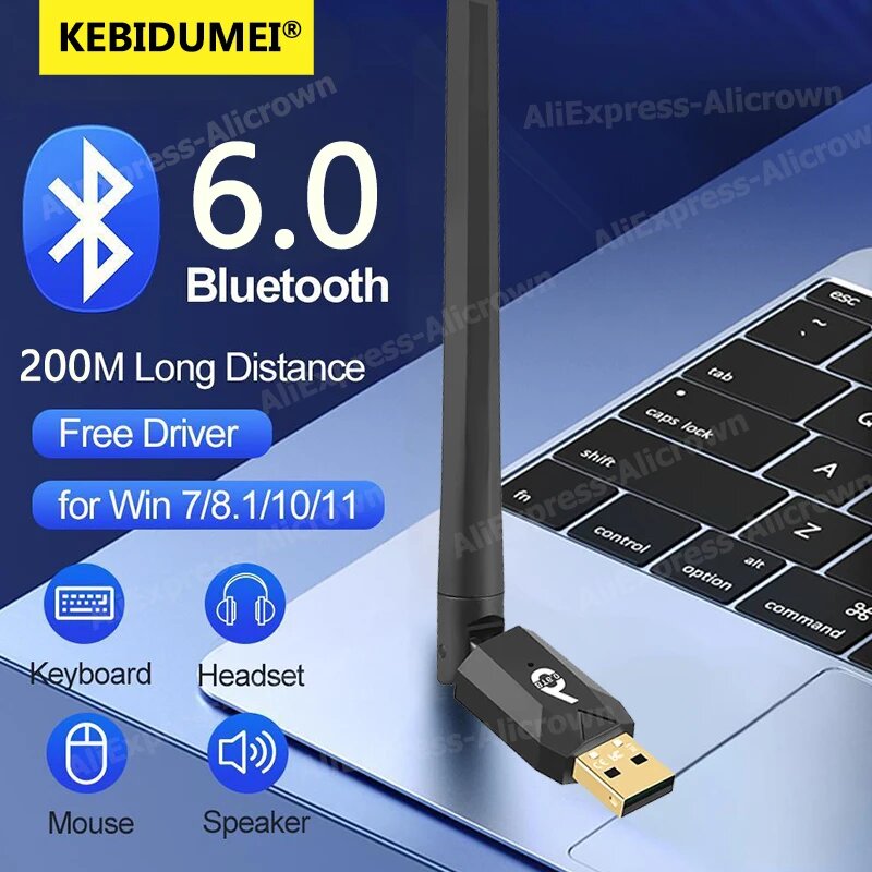 Bluetooth 6.0 USB адаптер Bluetooth Dongle — фото 1