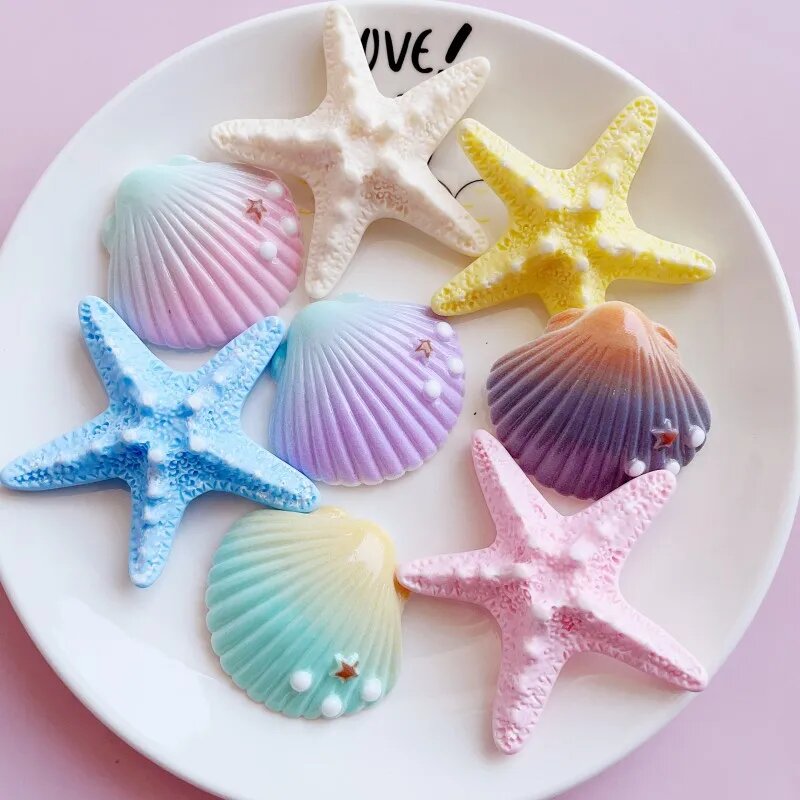 Топперы для торта "Русалка", Цвет: Starfish Shells, 8 шт.