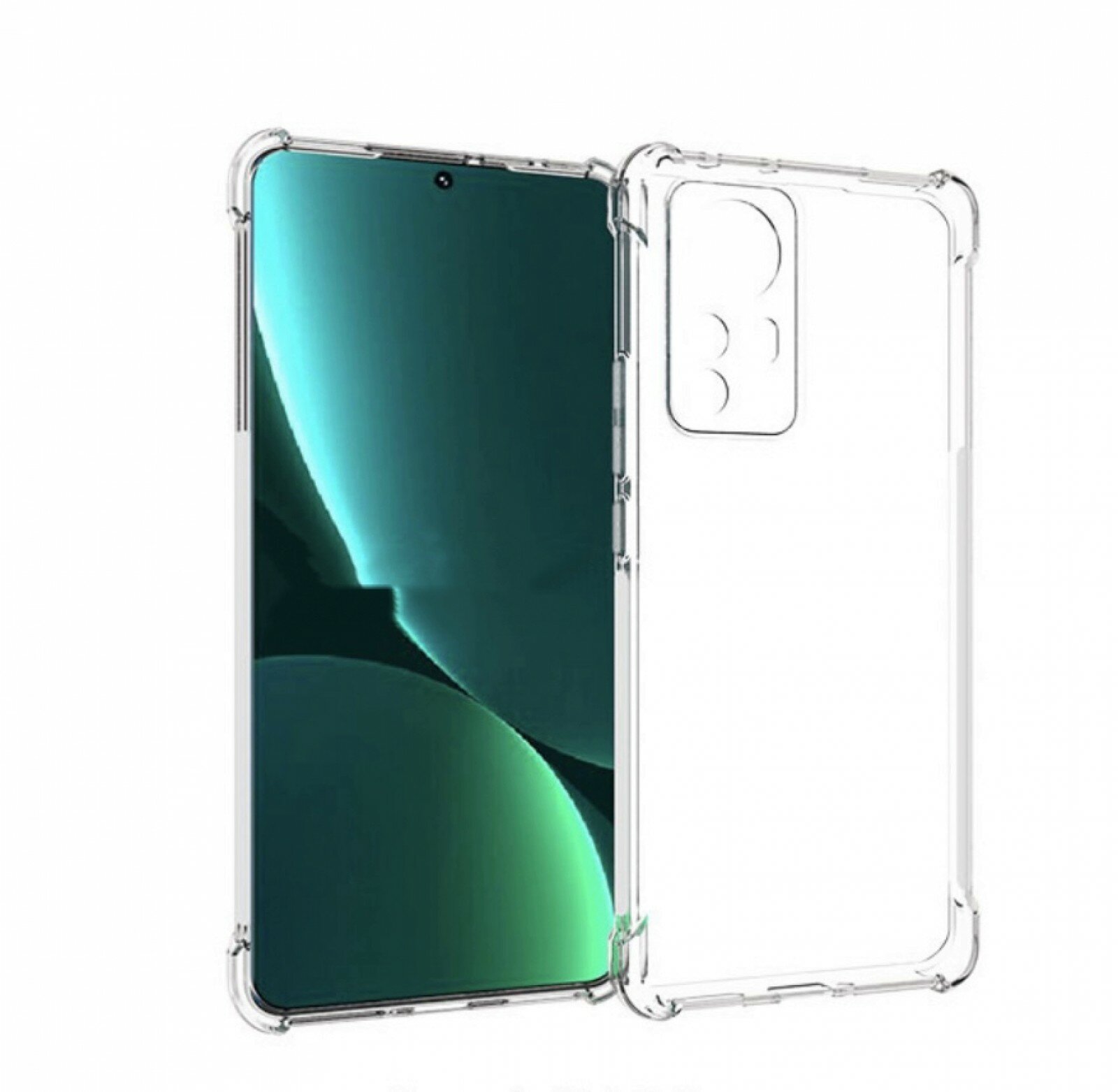 Чехол-бампер MyPads Tocco для Xiaomi 12S Pro с усиленной защитой углов, прозрачный противоударный