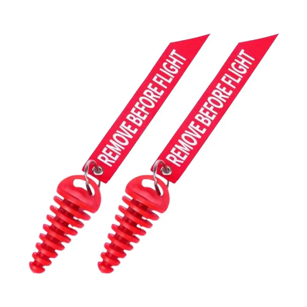 Красный ограничитель выхлопной трубы "Remove Before Flight"