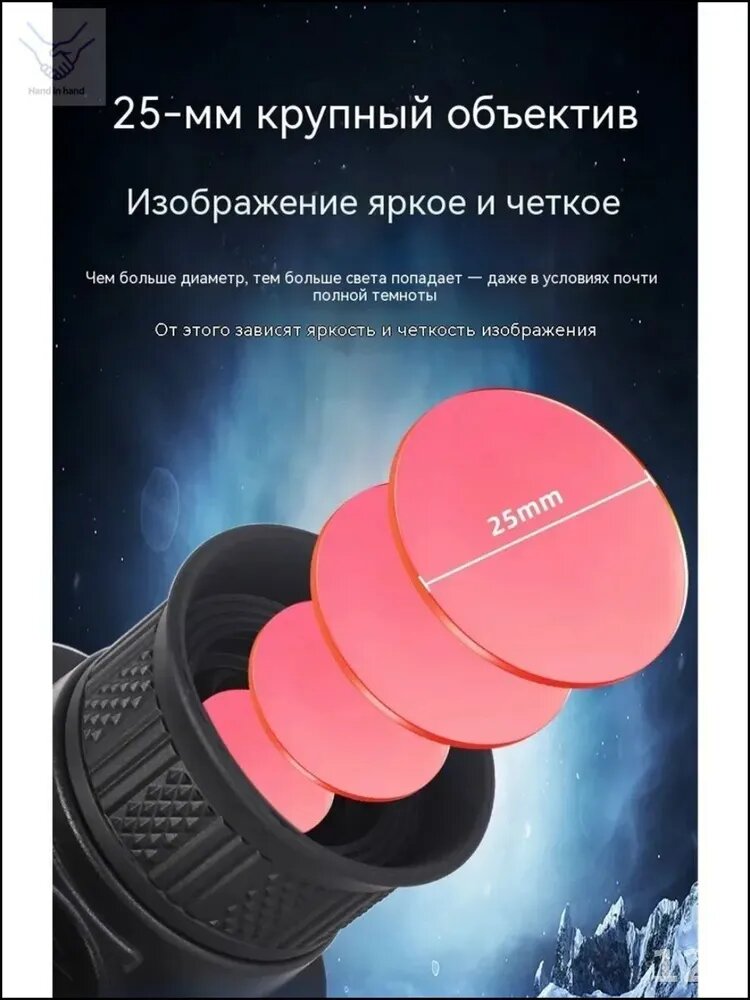Тепловизионный монокуляр Toziter с большим объективом 25 мм для ночных вылазок — фото 1