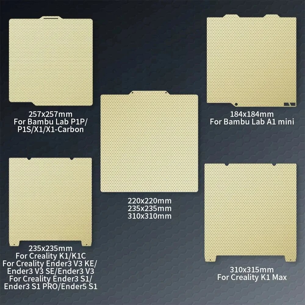 Пластина PEI 257x257 для Bambu Lab A1 X1 P1