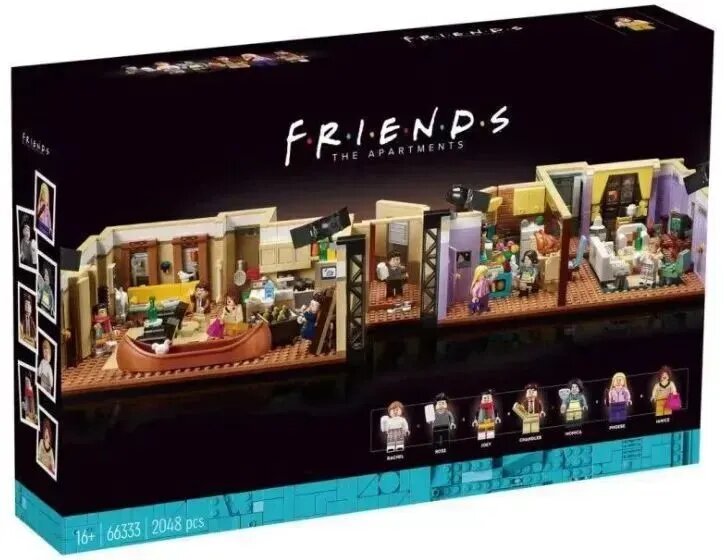 Конструктор Friends The Apartments пластиковый для взрослых 2048 деталей размер 31см