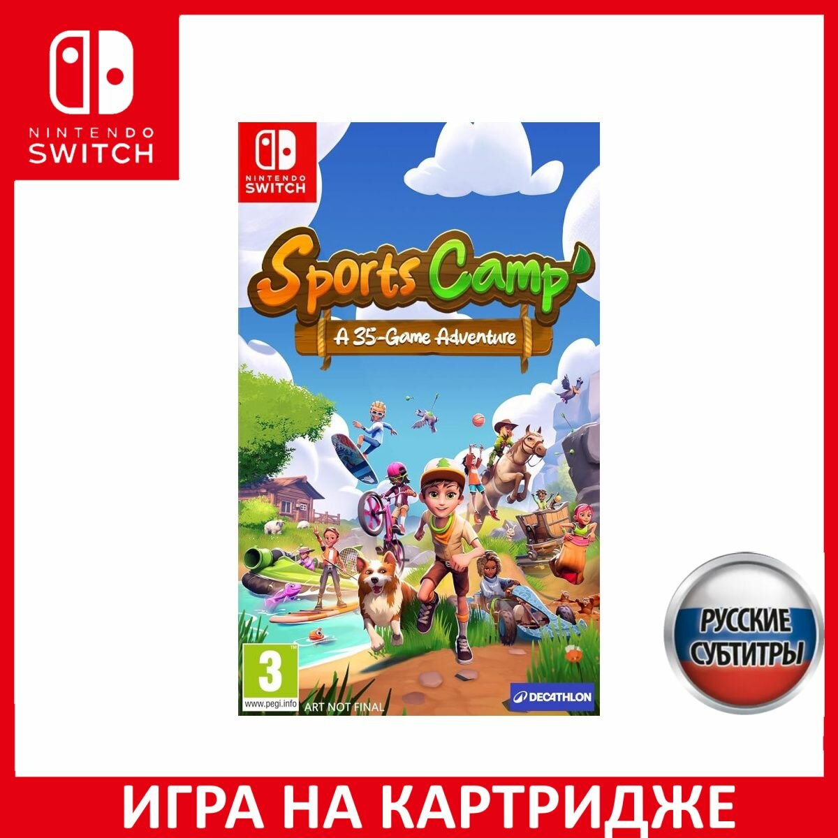 Игра Sports Camp A 35-Game Adventure Switch Русская Версия Картридж на Nintendo Switch