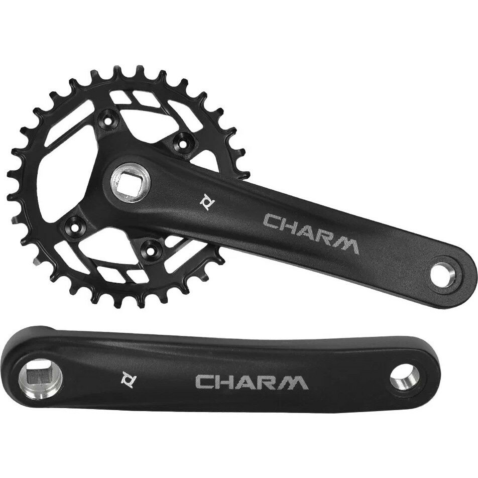 Система шатунов Prowheel Charm FD04S, 9s/10s/11s, шатуны алюминиевые 170мм, звезда сталь 34T, под квадрат, BCD 104, 00-180799