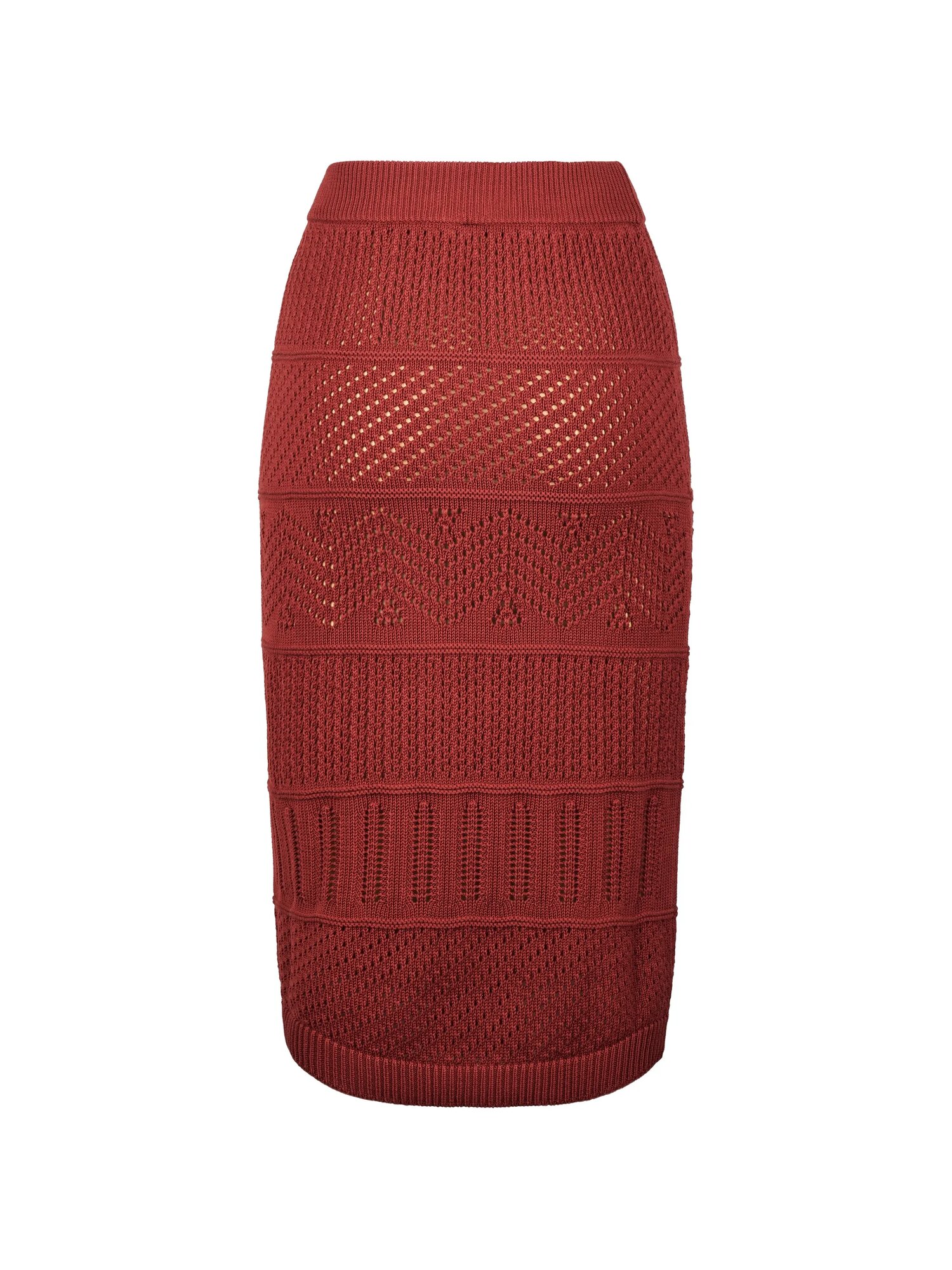 Юбка Max Mara Knitted skirt, размер S, красный — фото 1