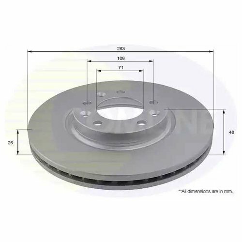 Диск тормозной Comline ADC2710V