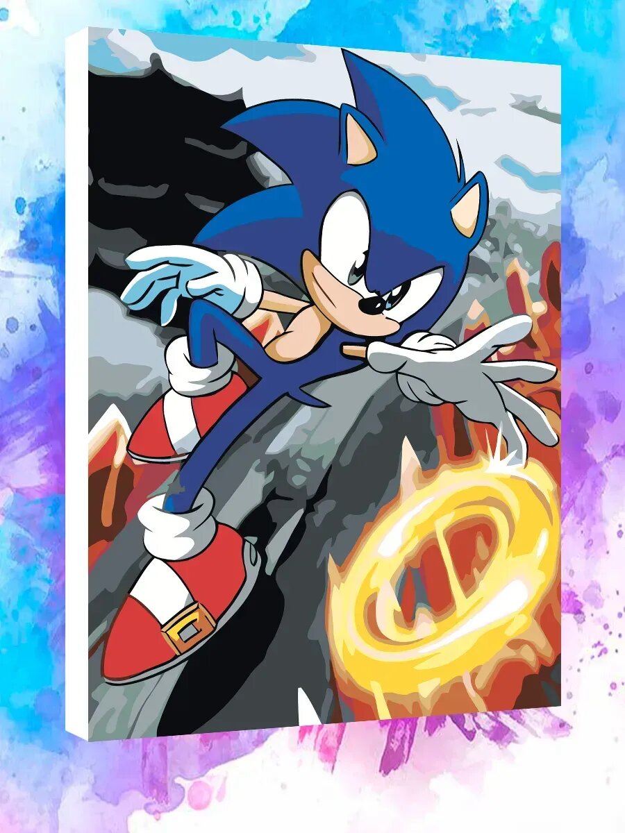 Картина по номерам Соник Sonic