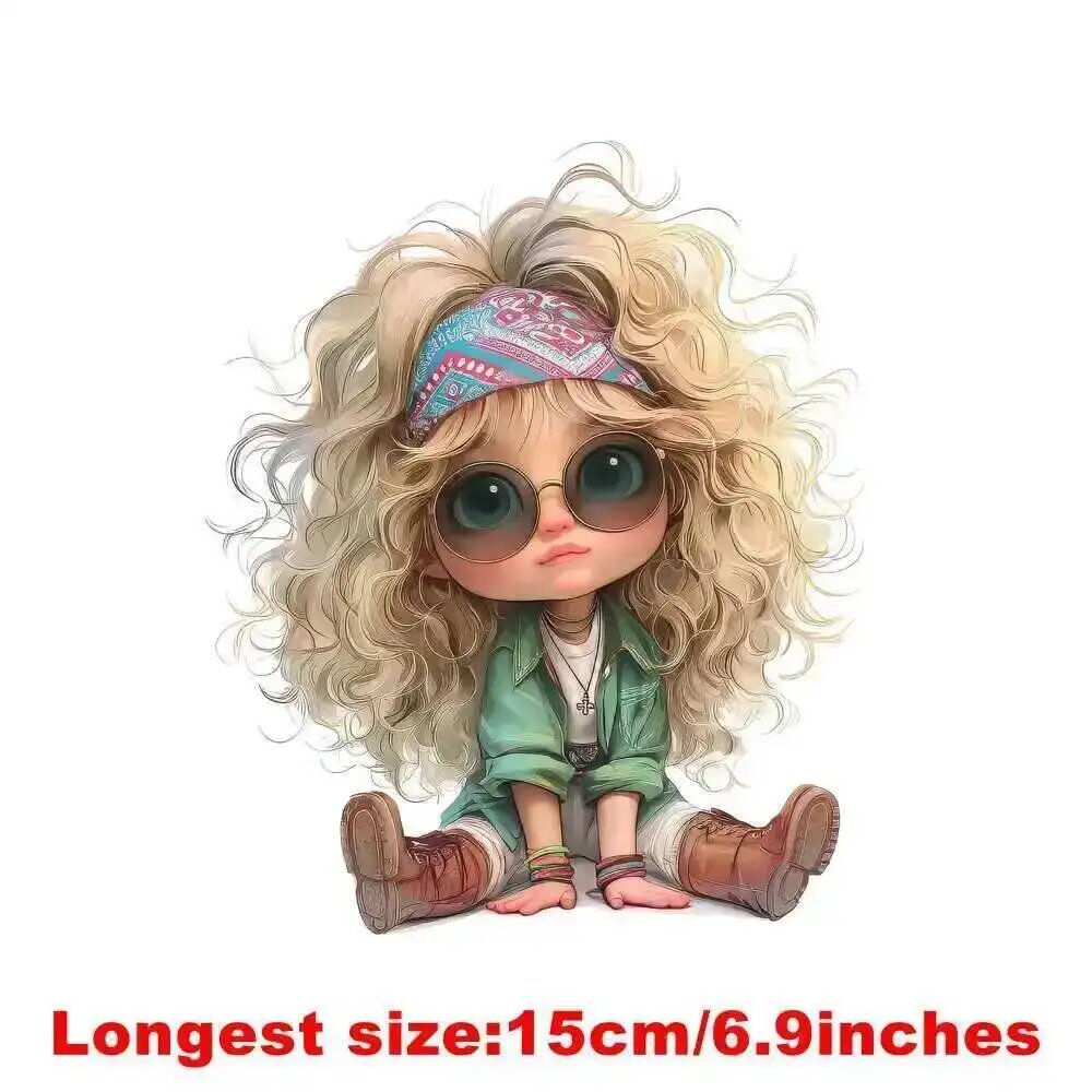 Наклейка на одежду Boho Girl, 15см, YTH0534-22