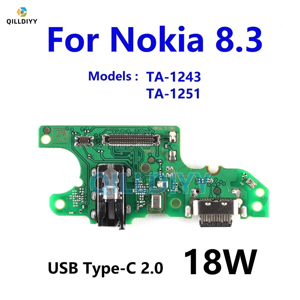 Для Nokia 8.3 5G Nokia8.3 зарядный гибкий USB-порт для зарядки разъем для док-станции зарядная плата гибкий кабель