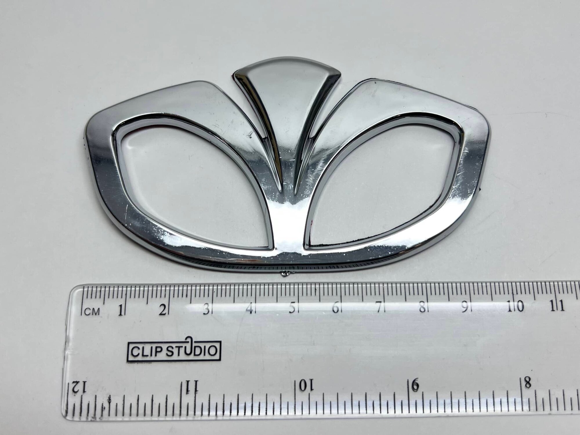 Логотип (шильдик, надпись, эмблема) "Daewoo" 10 см, арт: 8908-К