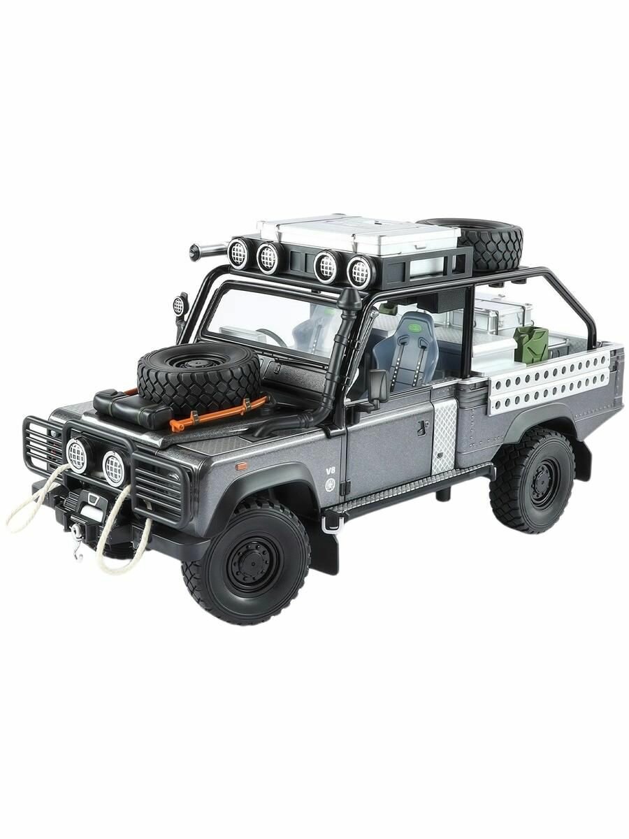 Модель автомобиля Land Rover Defender 110 1:24 из сплава, внедорожная версия