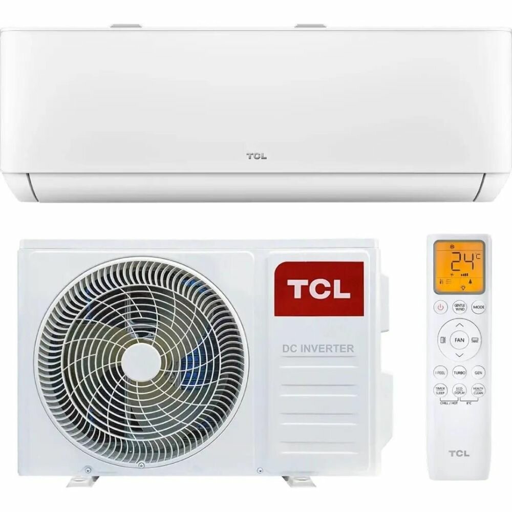 Сплит-система инверторная TCL "Gentle Cool" TAC-TP12INV/R, A++, R32, 12 BTU, пульт ДУ