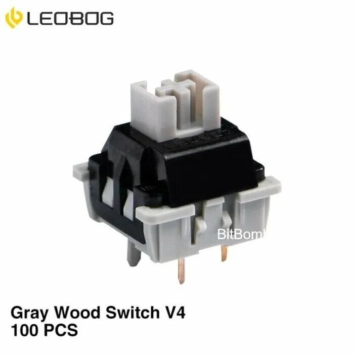 Переключатели свитчи для клавиатуры Leobog Graywood V4, 100шт