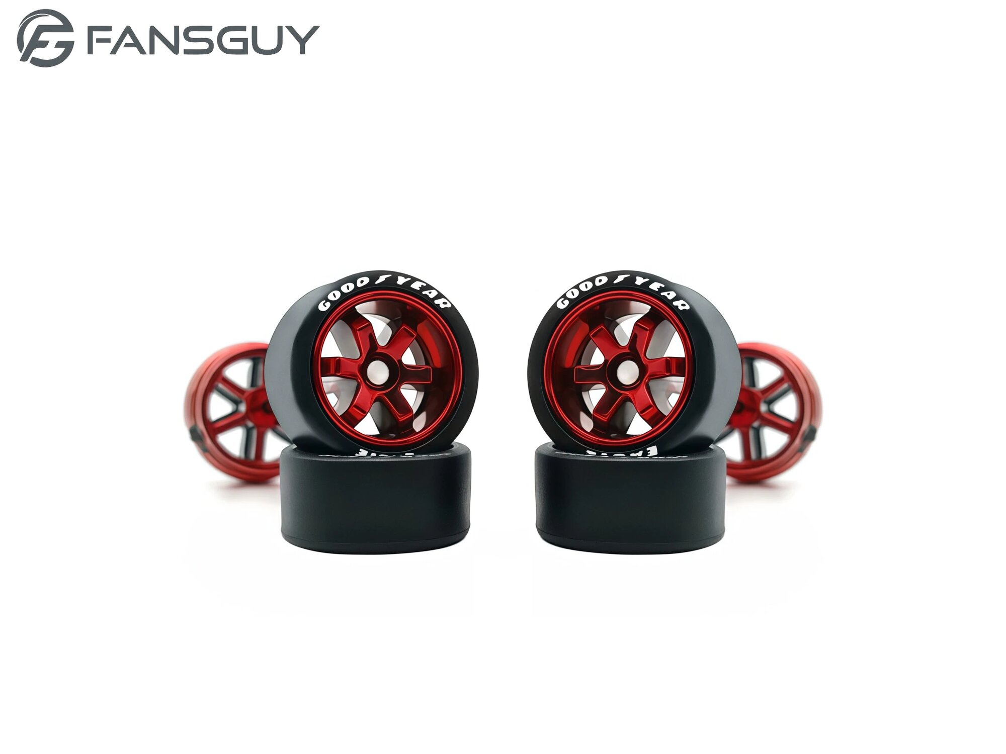 Колеса FANSGUY 1/64 MMS-LP Red 1