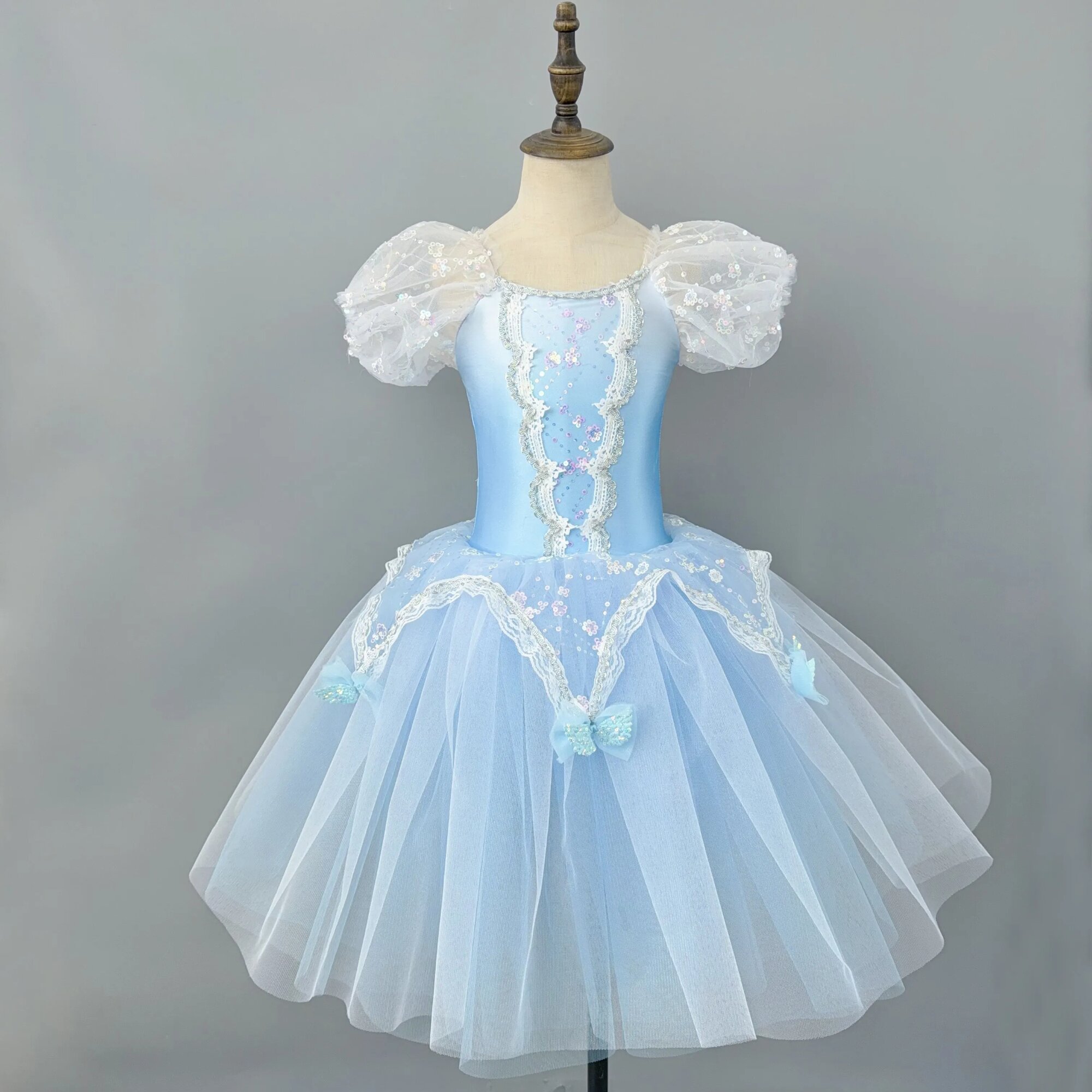 Балетный костюм VISIVANE для девочки из полиэстера 170, 2-Light blue