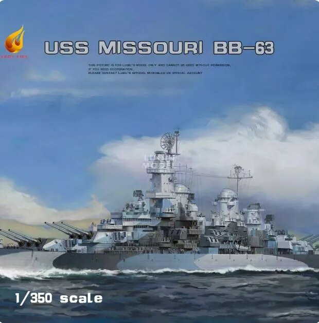 Very Fire VF350909 1/350 USS ВМС линейный корабль BB-63 Missouri Easy Ver. Модель корабля