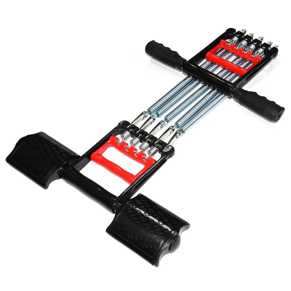 Пружинный тренажер для груди, универсальный силовой тренажер для груди и рук, черный