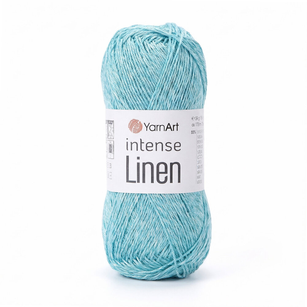 Пряжа для вязания YarnArt Intense Linen 4130 светло-голубой 50 гр/175 м 45% лён, 55% вискоза
