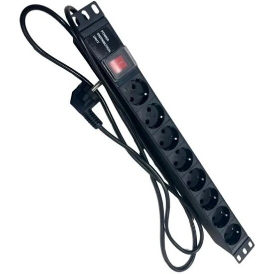 Блок распределения питания Ntss -PDU-DA2034 гор. размещ. 8xSchuko базовые 16A Schuko 1.8м