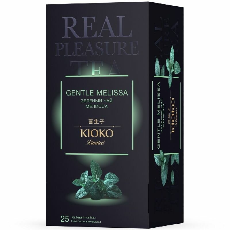 Чай KIOKO Limited GENTLE MELISSA зеленый с мелиссой (25пак.*1,5г) 37,5г