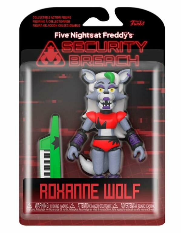 Подвижная фигурка FNAF Security Breach Волчица Роксанна ( Roxanne Wolf) Пять ночей у Фредди