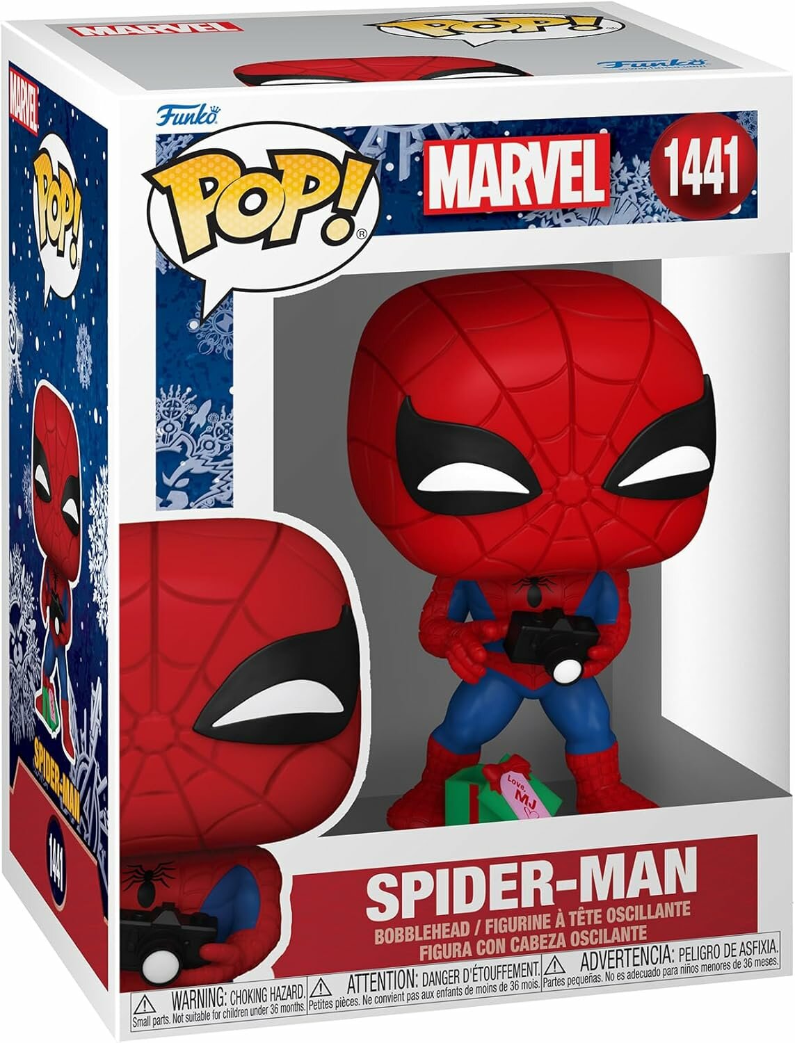 Фигурка Funko Pop ! Holiday Spiderman with Open Gift (1441)82877