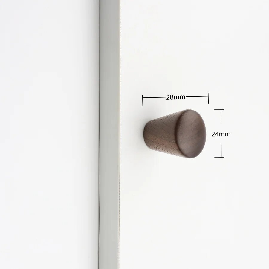 Деревянная ручка Walnut 24x28mm