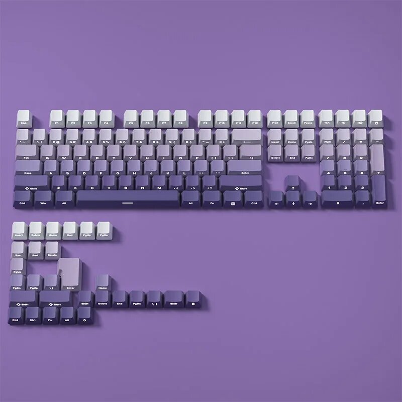 Колпачки для клавиатуры Light Purple, 130 шт