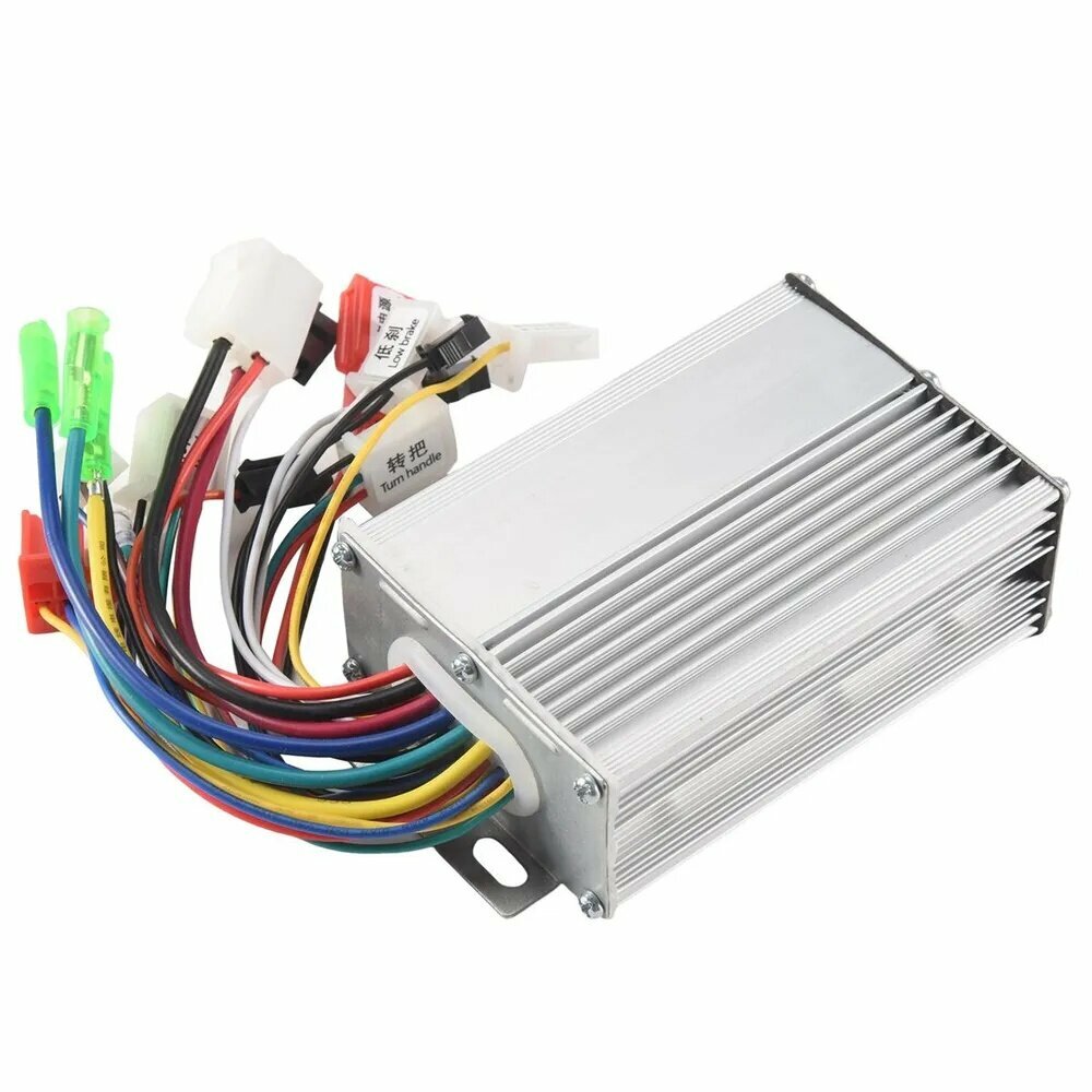 (F P N I) Контроллер двигателя электрического велосипеда 36V/48V 350W12 Tube Бесщеточный контроллер постоянного тока совместим с E-Bike Scooter
