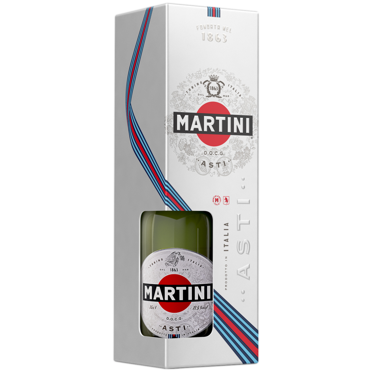 Вино игристое Martini Asti 0,75 л в подарочной упаковке