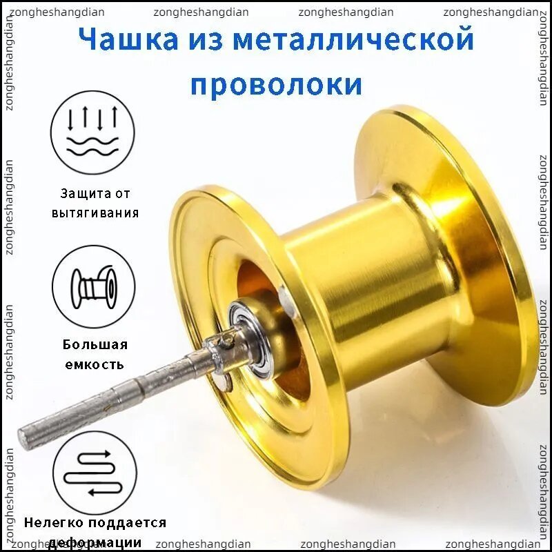 Мультипликаторная катушка с цифровым дисплеем, передаточное число 7.2:1, 4+1 подшипника — фото 1