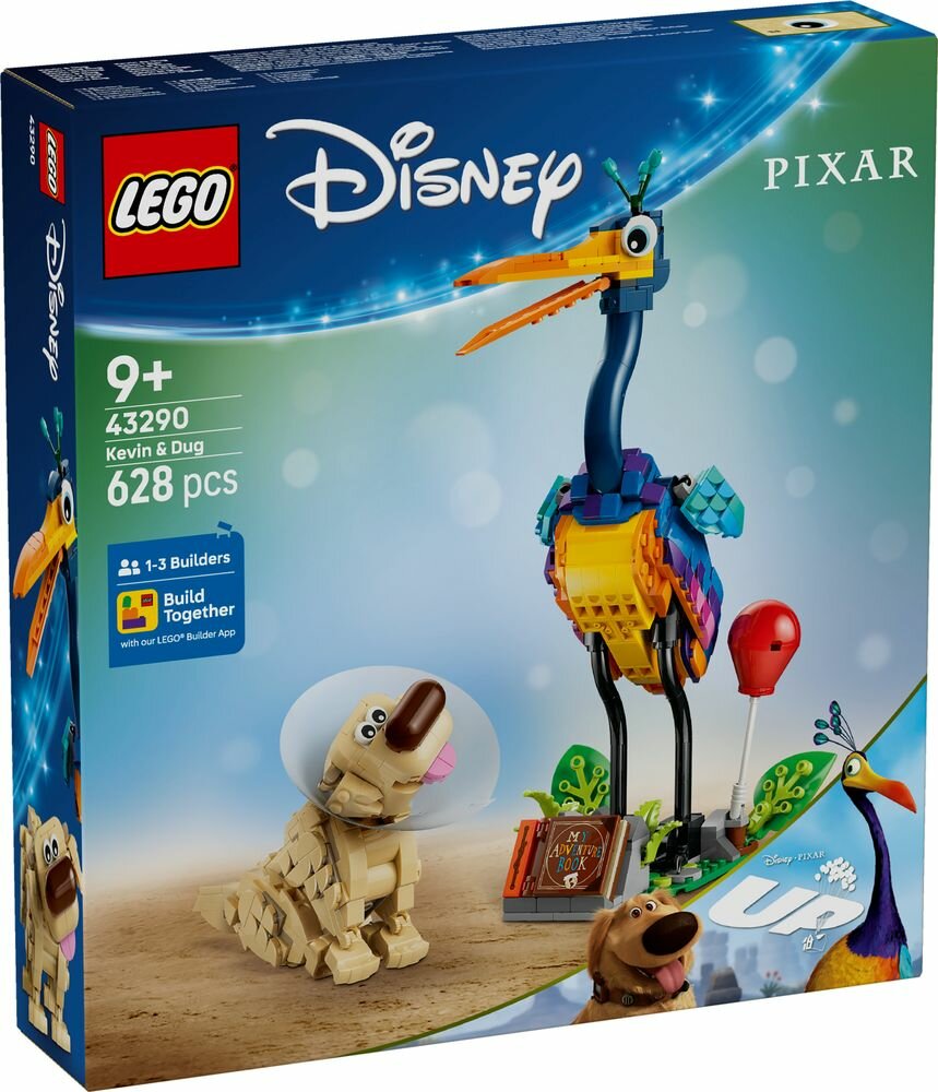 Конструктор LEGO DISNEY 43290 Кевин и Даг из "Вверх", 628 эл.