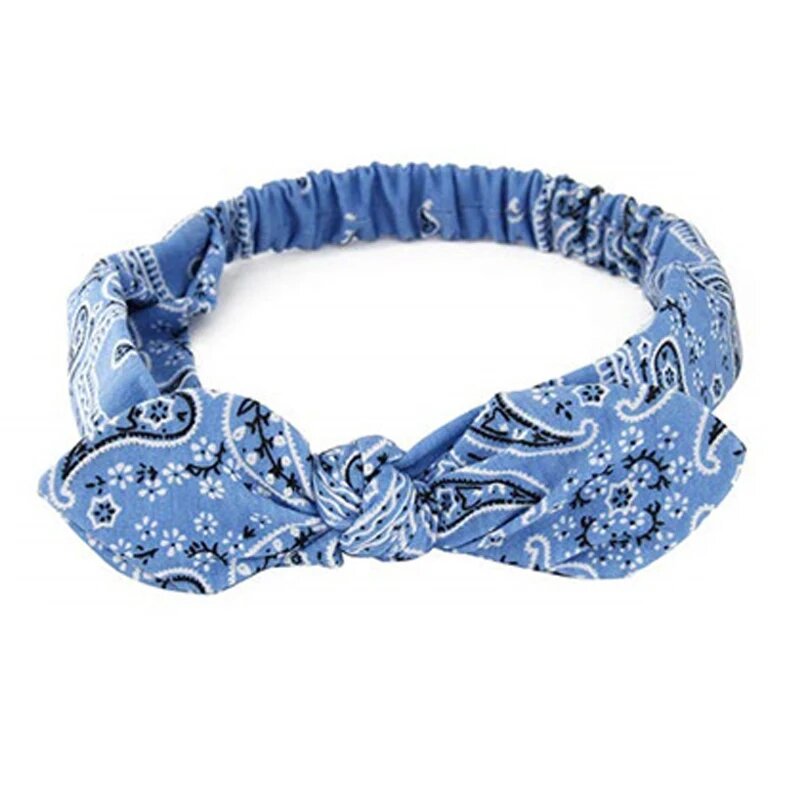 Повязка на голову женская Mehayi, голубая S2-Light Blue