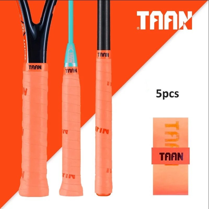 Грипсы для ракетки Taan, 5 шт, оранжевый