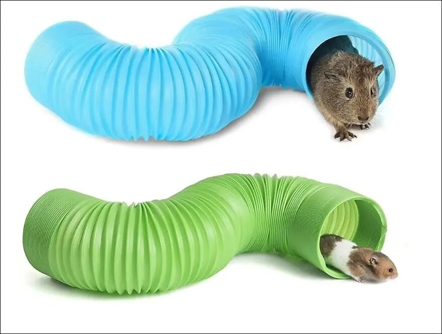 Тоннель/туннель, труба, лабиринт для хорьков, лабиринт для крыс, грызунов, ежей, 1 метр, складной