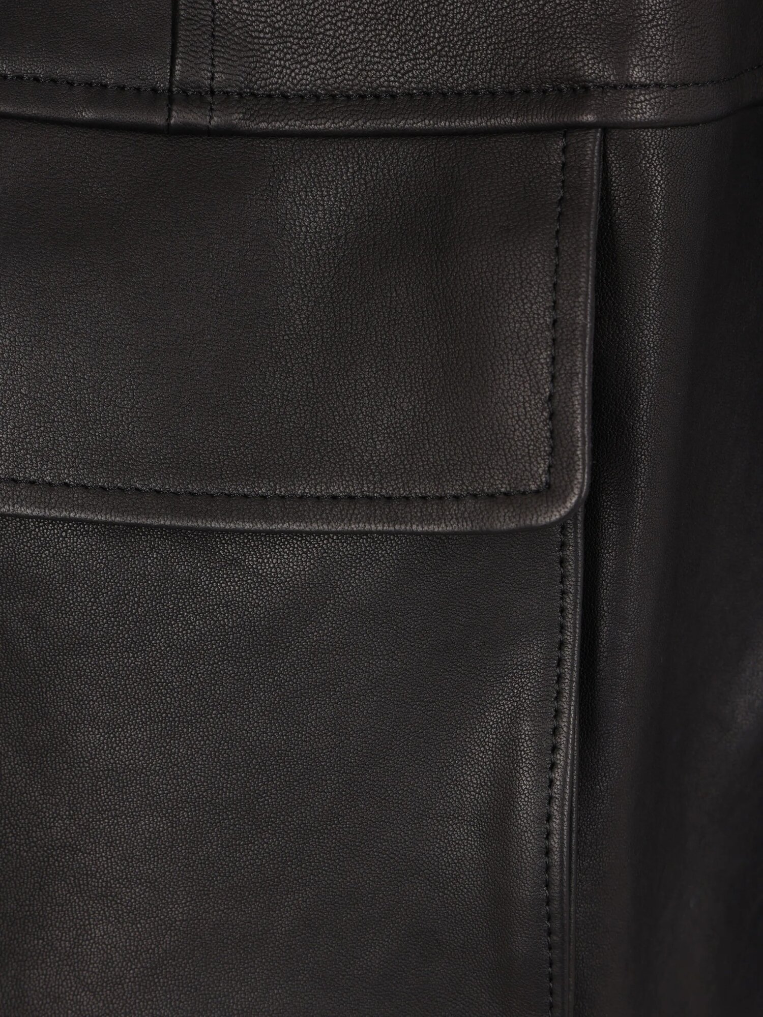 Куртка AURALEE Buttoned leather jacket, размер 52, brown — фото 1