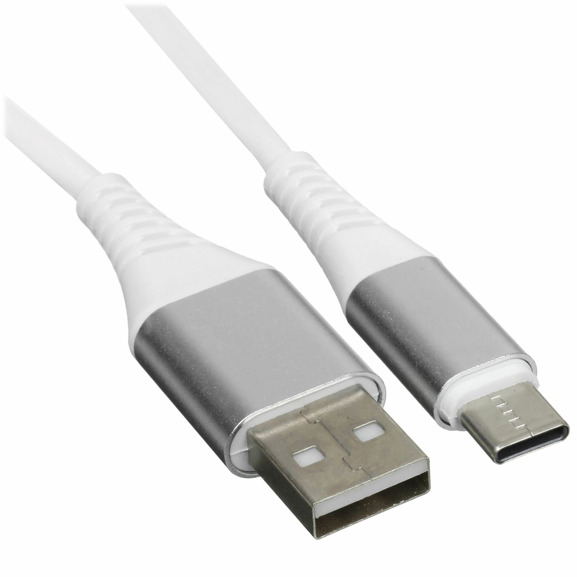 Кабель круглый DEXP USB Type-C - USB 2.0 Type-A белый 1 м