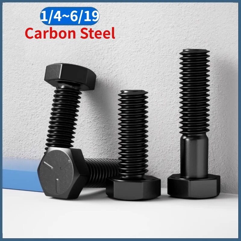 Болты с шестигранной головкой из углеродистой стали UNC 1/4-20 5/16-18 3/8-16 5I16-18(50pcs), 7/8"