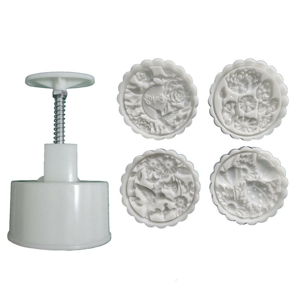 Набор форм для лунных пряников «Птица, цветок, луна»