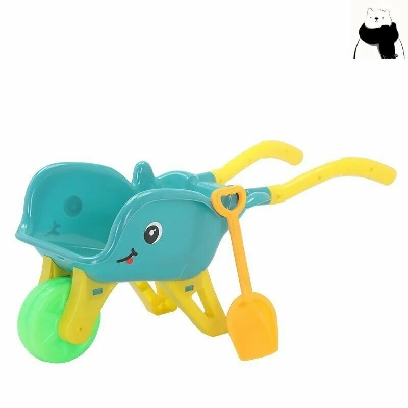 Игрушечная тачка Sandbox Toy Trolley, для песочницы, случайный цвет лопаты, детская