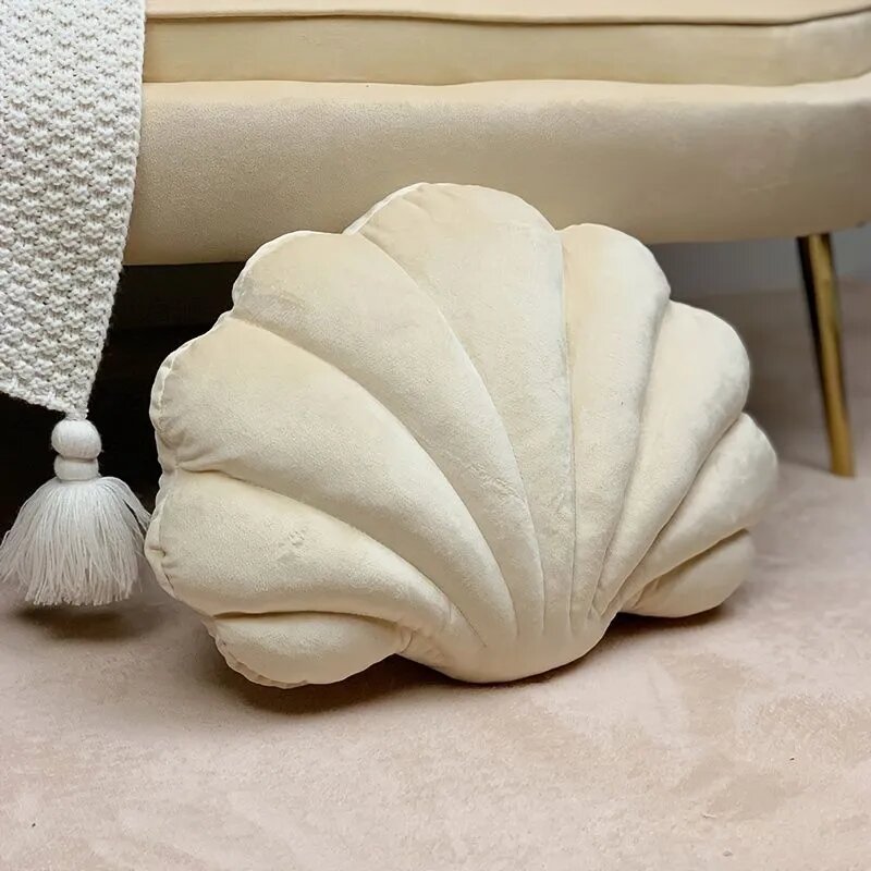 Подушка декоративная seashell 28x38 см, искусственный пух, бежевая