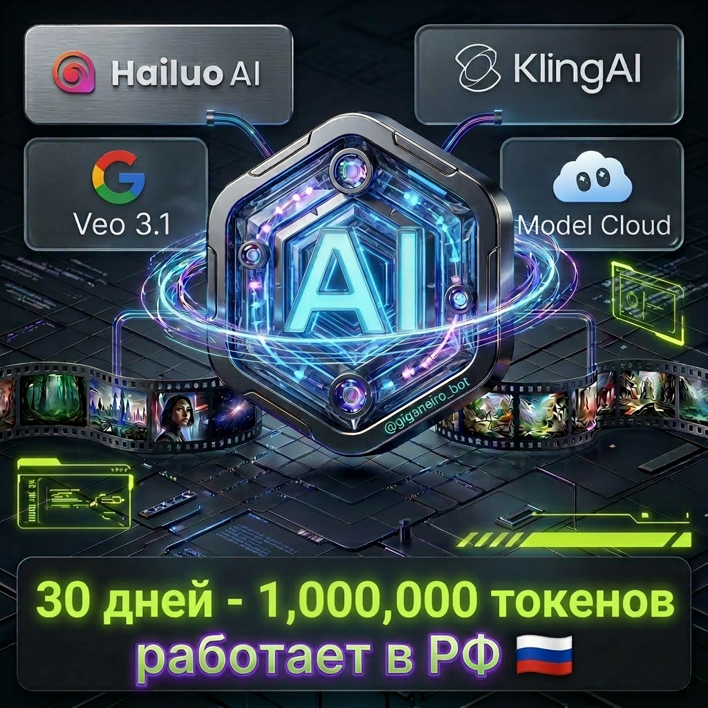 Sora 2 \ Kling \ Veo 3.1\ Hailuo \ Luma\ Тариф "Профессионал" 30 дней