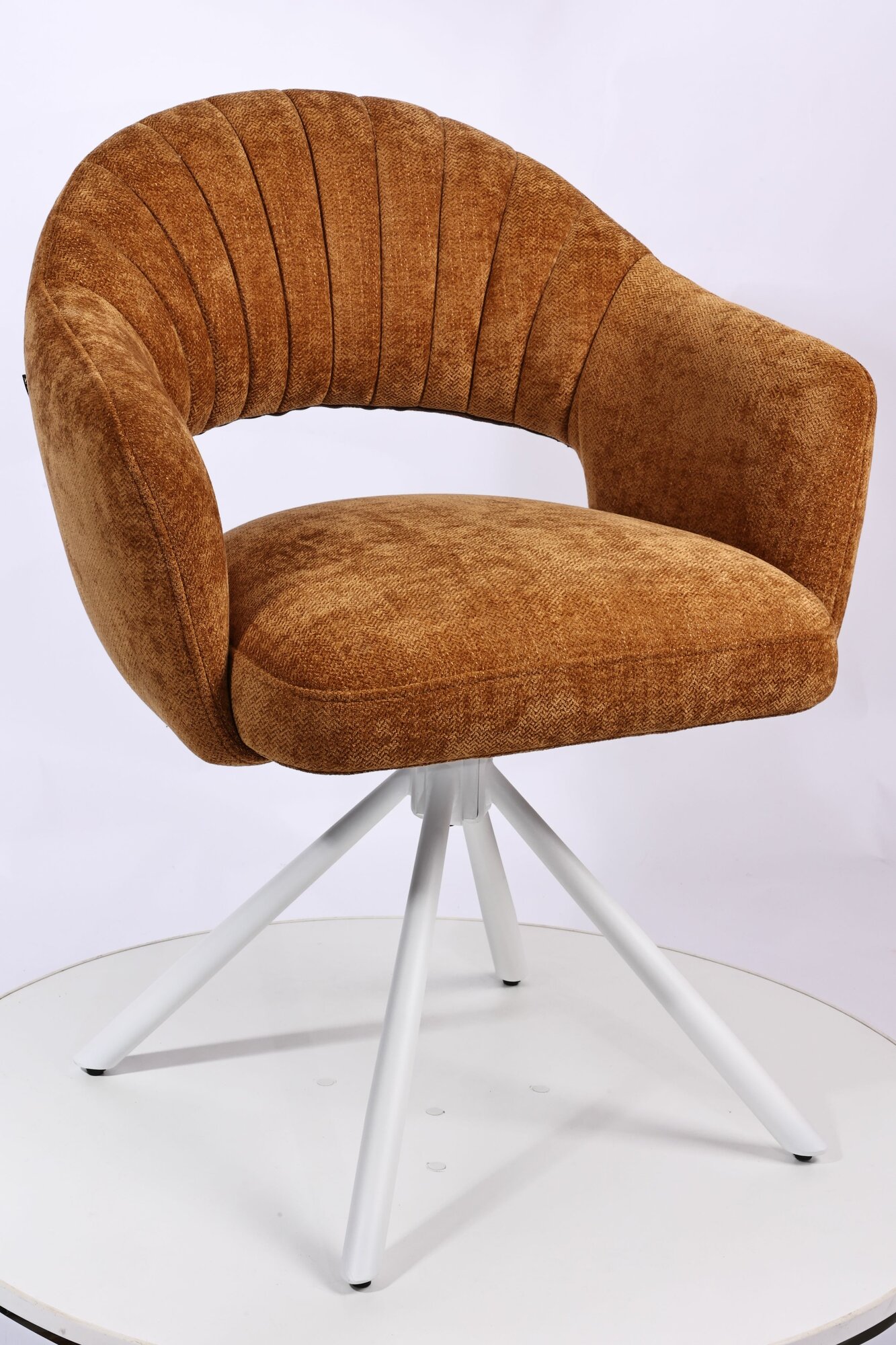 Стул-кресло Кристалл 4 шт, поворотный, мягкий, со спинкой, пружинный блок